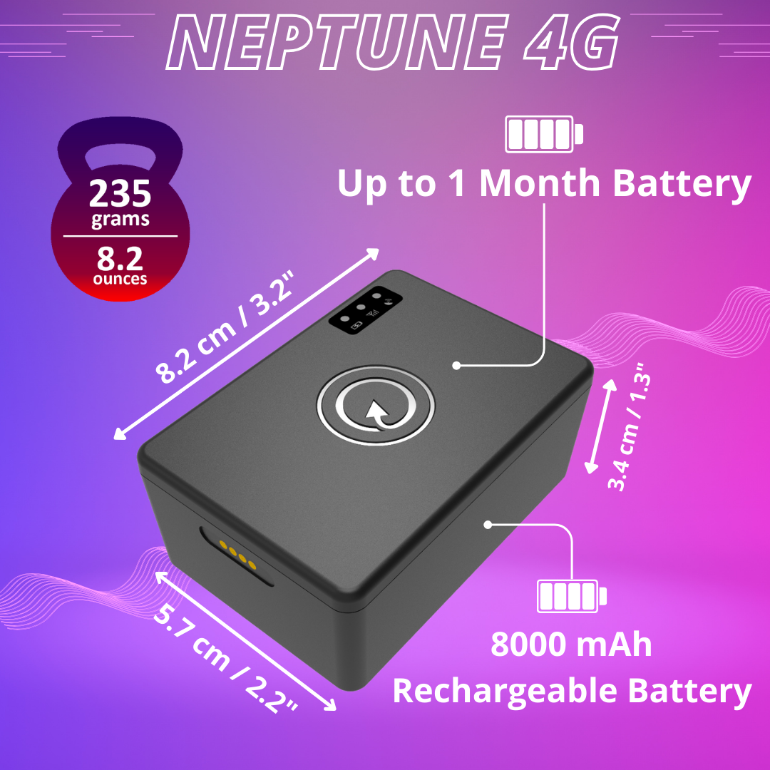 Neptune 4G - PlanetGPS Magnetic GPS Tracker Vehicle Asset Car Tracking