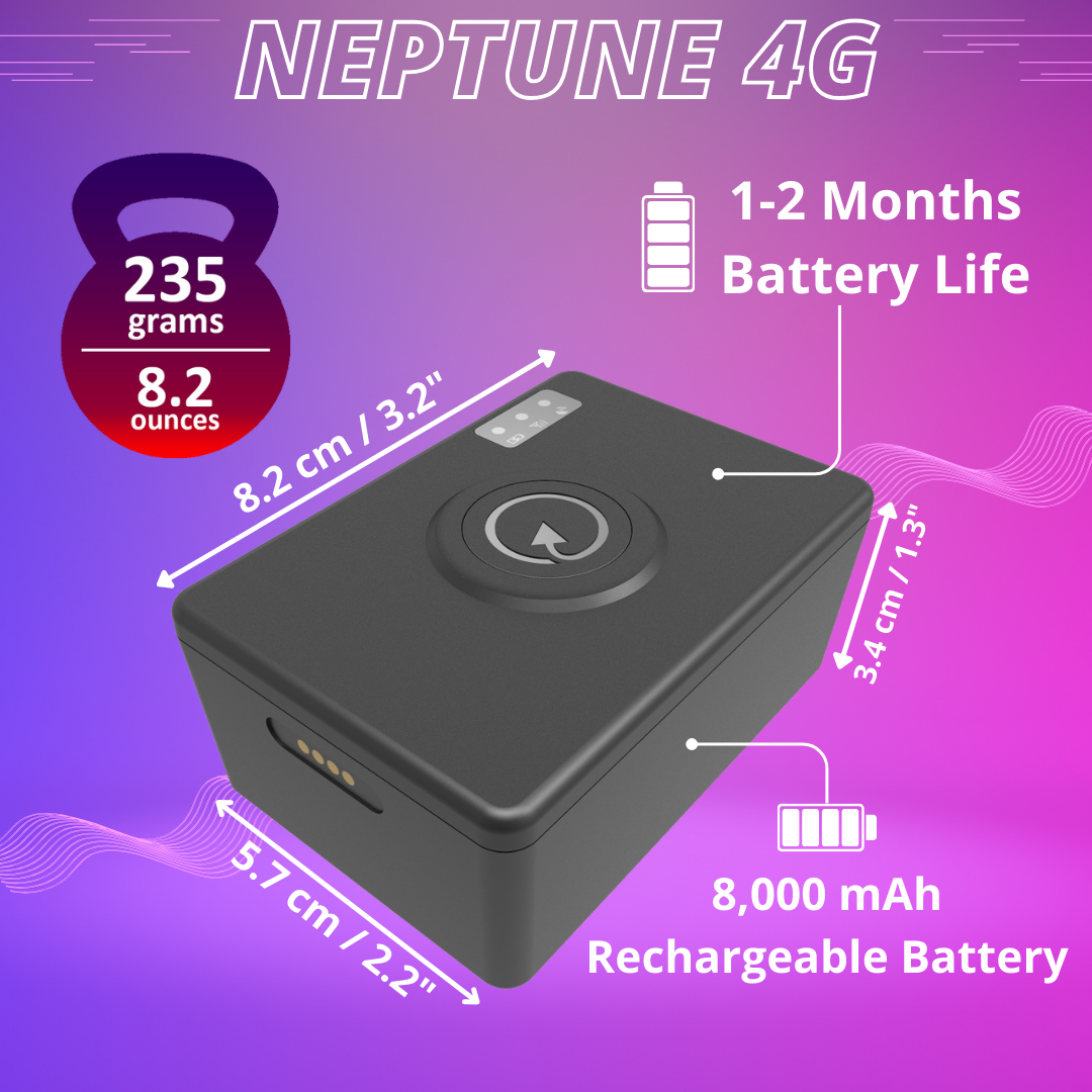 Neptune 4G - PlanetGPS Magnetic GPS Tracker Vehicle Asset Car Tracking
