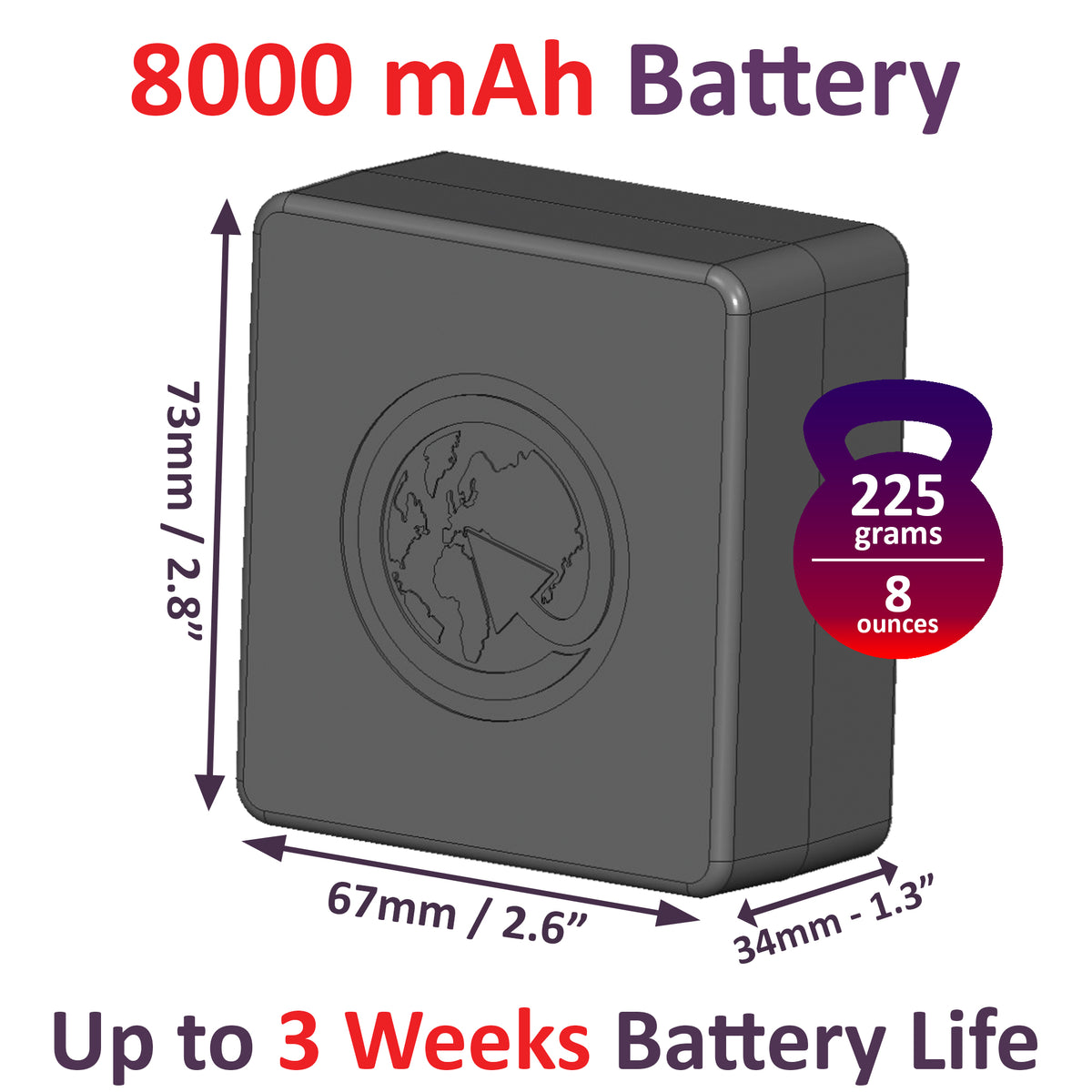 Neptune 4G - PlanetGPS Magnetic GPS Tracker Vehicle Asset Car Tracking